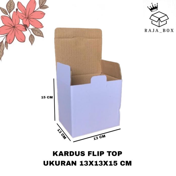 Jual Kardus Box Fliptop Ukuran 13x13x15 Kemasan Coklat Polos - Jakarta ...