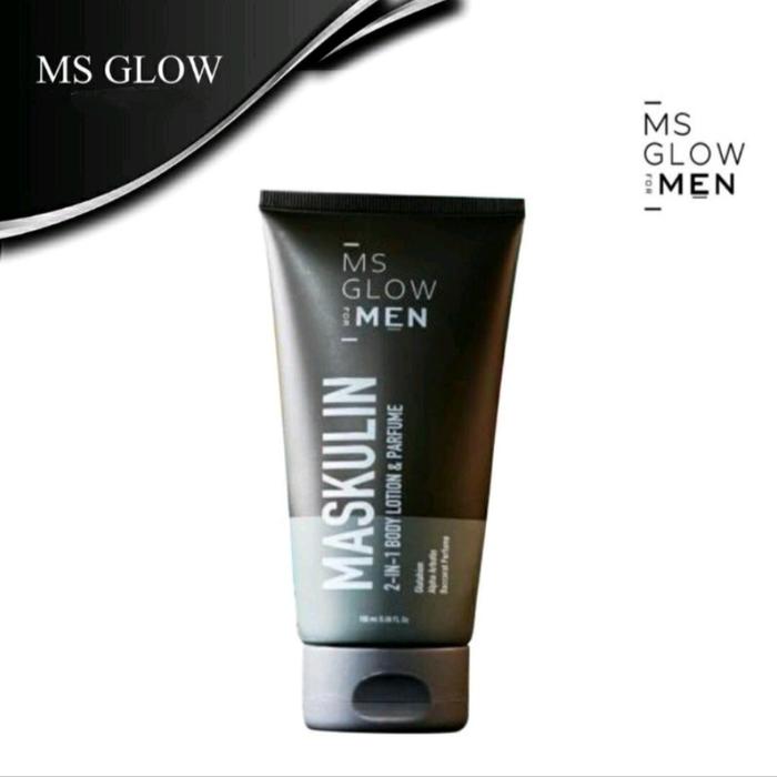 Promo MASKULIN MS GLOW FOR MEN ORIGINAL BODY LOTION & PARFUM PRIA - Kab ...