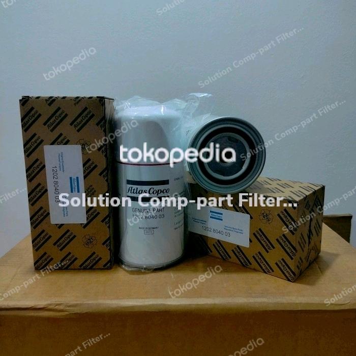 Jual Oil Filter Atlas Copco 1202804003 Compressor Parts - Kota Batam ...