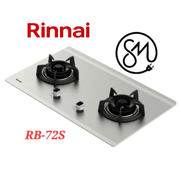 Jual Kompor Gas Tanam Rinnai RB-72S Stainless RB72S 2 tungku Api Besar - Kota Pekanbaru - Sinar ...