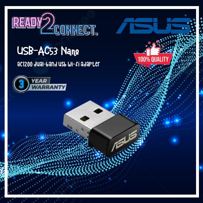 Jual ASUS USB-AC53 Nano AC1200 Dual-band USB Wi-Fi Adapter - Jakarta ...