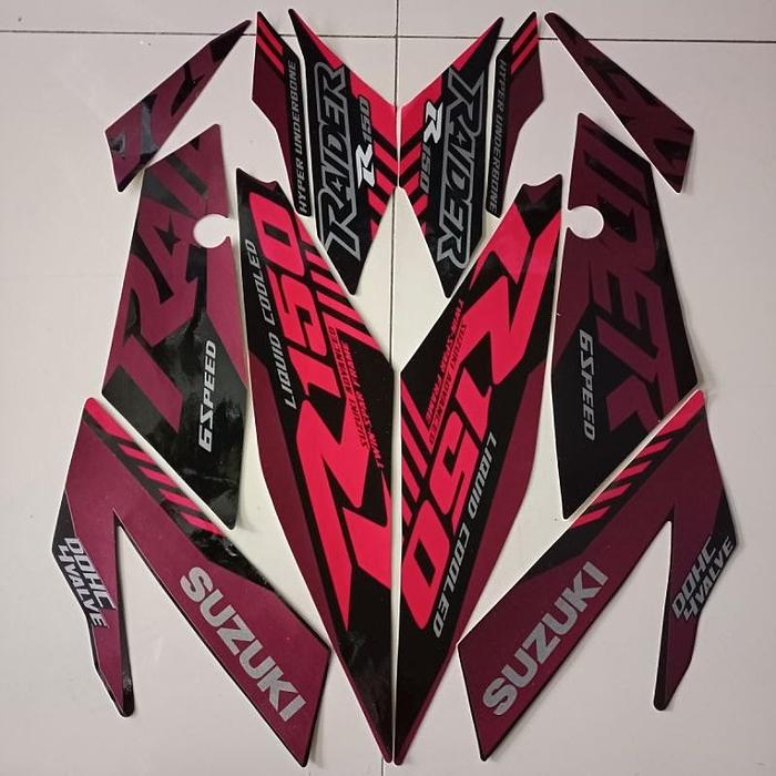 Jual striping suzuki satria injeksi raider R150 vietnam - lis sticker ...