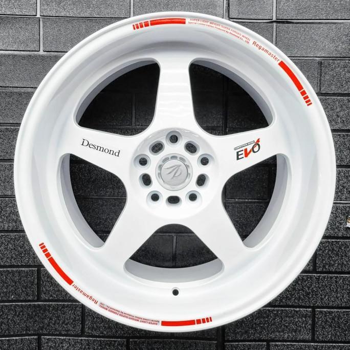 Jual Ready VELG DESMOND EVO REGAMASTER WHITE GLOSS R18 JDM ORIGINAL ...