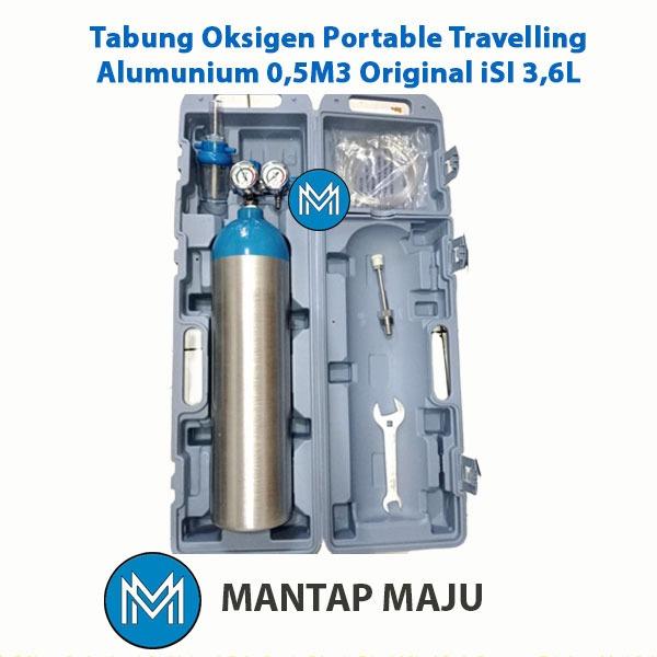 Jual Tabung Oksigen Portable 0,5m3 Traveling Aluminium Original Isi 3,6L - Kota Bekasi - MANTAP ...