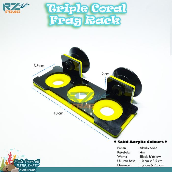Jual Coral Frag Rack Base Yellow Akrilik 4mm / Tatakan Coral ReefTank ...