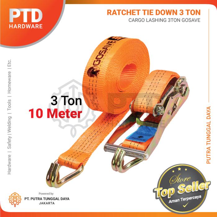 Jual Ratchet Tie Down 3Ton x 10M / Cargo Lashing Pengikat Barang ...