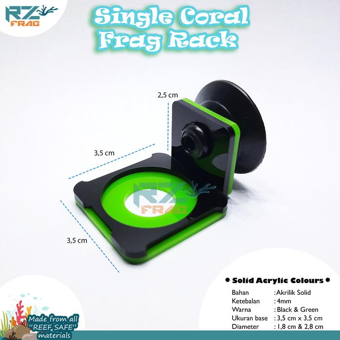 Jual Coral Frag Rack Black Green Akrilik 4mm / Tatakan Coral ReefTank ...