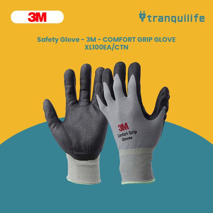 Promo 3M Sarung Tangan Safety Glove Comfort Grip Glove - 100EA/CTN - M ...