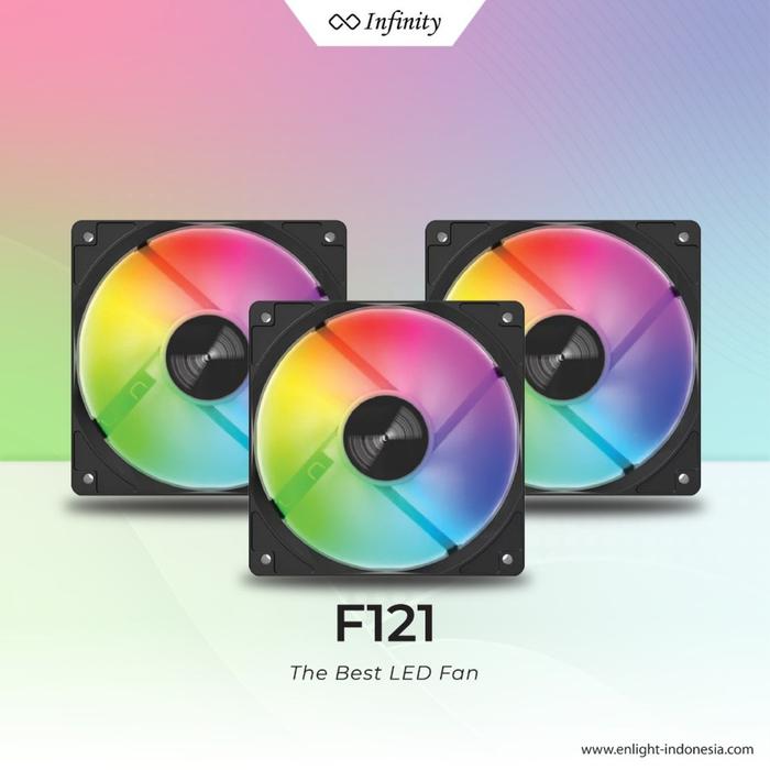 Jual Fan Casing infinity F121 12cm - Rainbow LED 120mm Fan - Jakarta ...