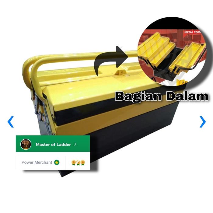 Jual TOOLBOX BESI, Kotak Perkakas Besi 3 Drawer Krisbow Toolbox Besi ...