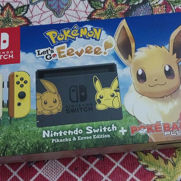 Jual Nintendo Switch Pikachu Pokemon Eeve Limited Edition Console