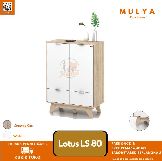 Promo Lemari Sepatu Minimalis / Rak Sepatu Besar / Lotus LS 80 - Sonoma ...