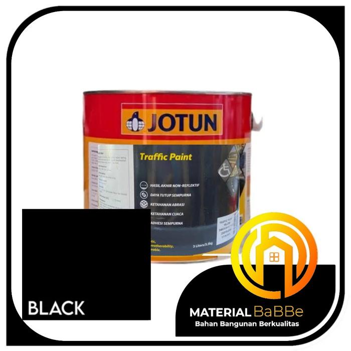 Jual Jotun Traffic Paint Black 3 Liter | Cat Marka Jalan Trotoar Hitam ...