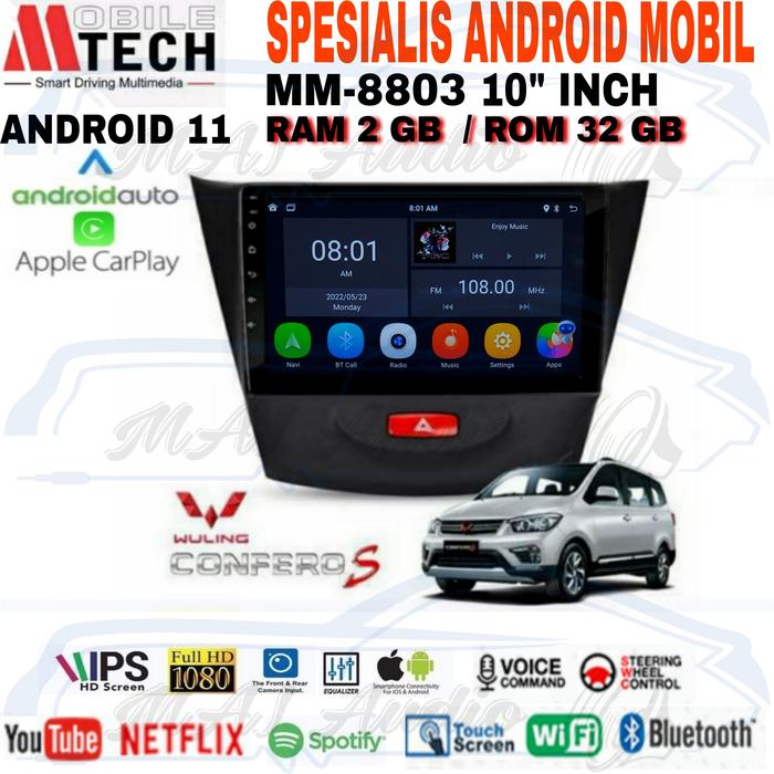 Jual Head Unit Android Mtech 10 inch OEM Wuling Confero S soket PNP - Kota Bekasi - MAI Audio ...