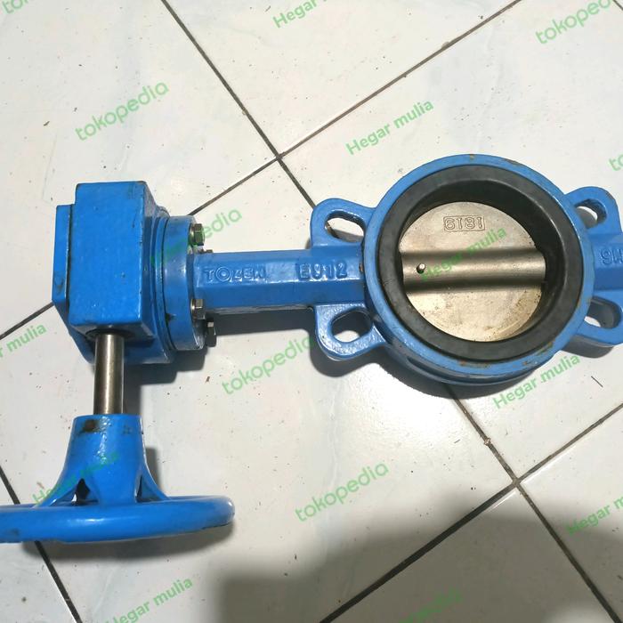 Jual Butterfly GIRBOX Valve ukuran 4"inch TOZEN BUTTERFLY VALVE 100M ...
