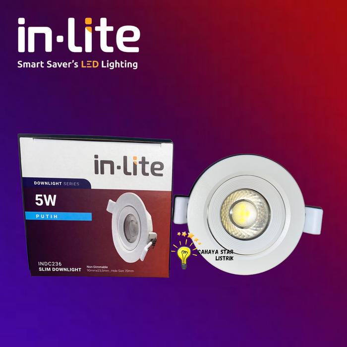 Jual LAMPU LED MINI DOWNLIGHT SPOTLIGHT INLITE 5W 5WATT - INDC 236 ...