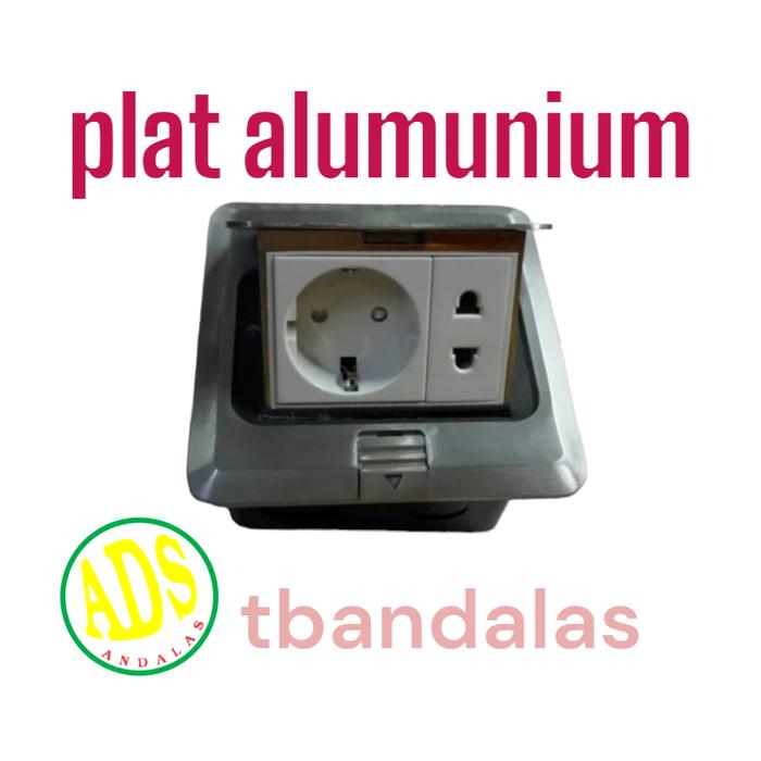 Jual stop kontak stopkontak arde lantai plat besi floor outlet power ...