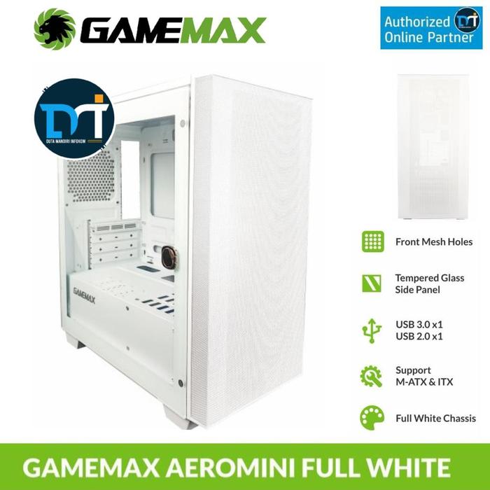 Jual Gamemax Aero Mini - Tempered Glass m-ATX Gaming Case - Jakarta ...