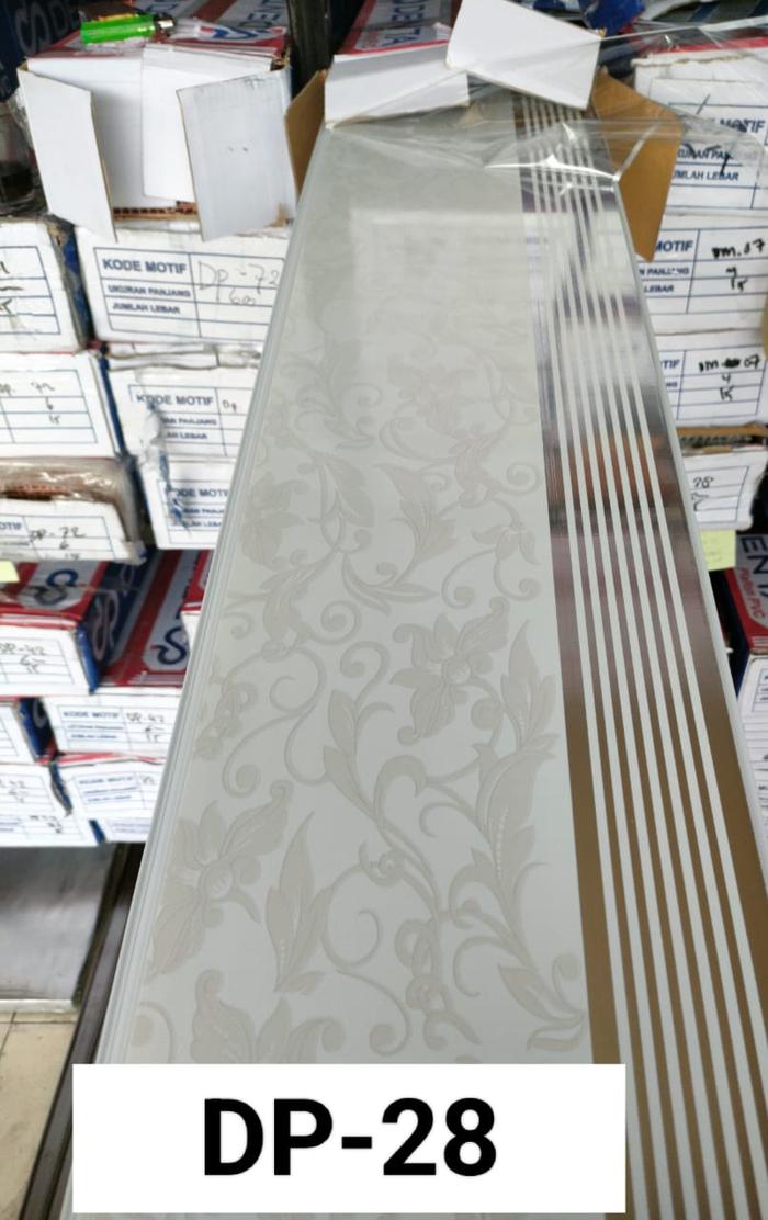Jual PLAFON PVC DENTA DP-28 ketebalan 8 mm panjang vasiasi 4m,5m,6m ...