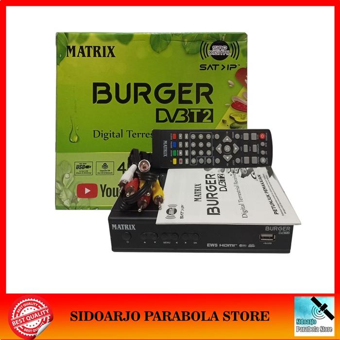 Jual Set Top Box Stb Tv Digital Dvbt2 Matrix Apple Burger Hijau Dvb-t2 Uhf Di Seller Noelle ...