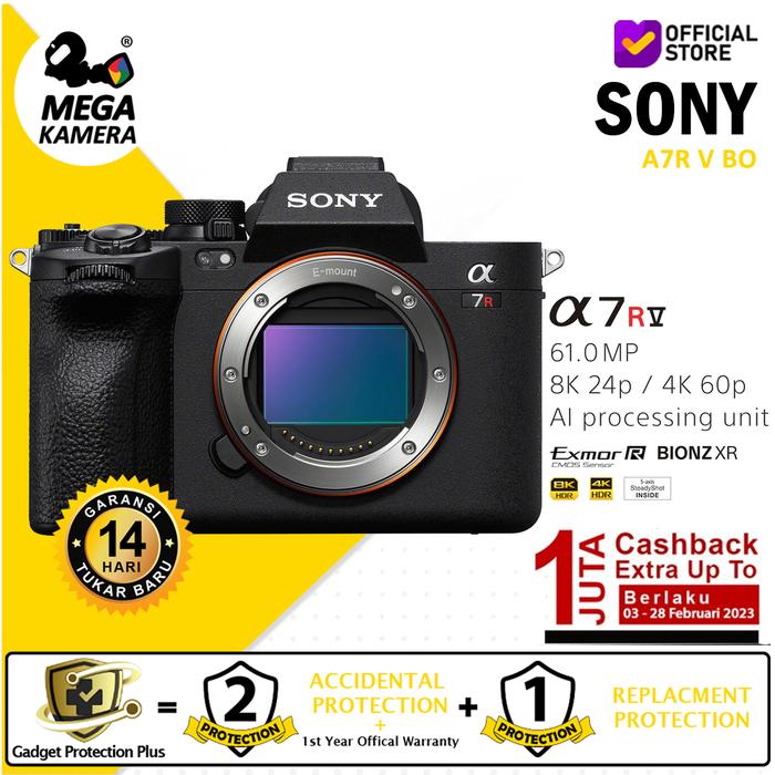 Promo Sony ALpha A7R V BO Mirrorless Camera - A7RV A7R Mark 5 A7R5 Alpha 7RV Cicil 0% 3x ...