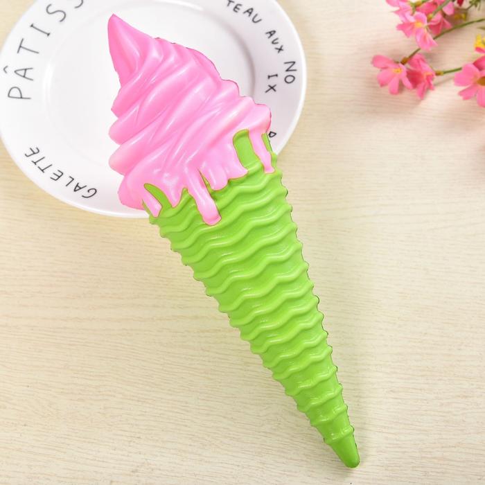 Jual JUMBO ICE CREAM CONE WITH SINGLE COLOR CONE SQUISHY squishi es ...