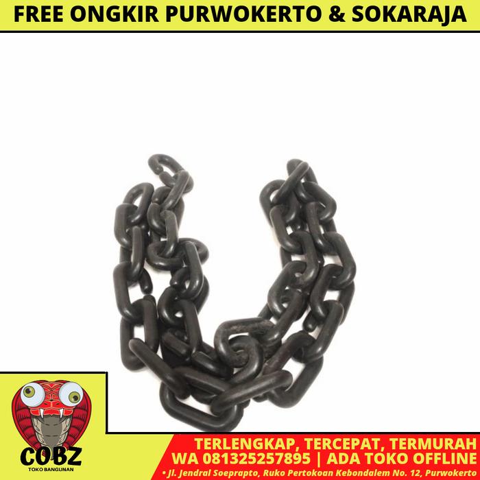 Jual 5/16 IN / NM Rantai Plastik PVC Talang Motor Anjing 9 MM Hitam ...