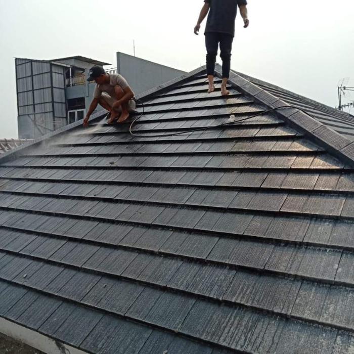 Jual bongkar pasang atap lama ganti baja ringan atap genteng beton ...