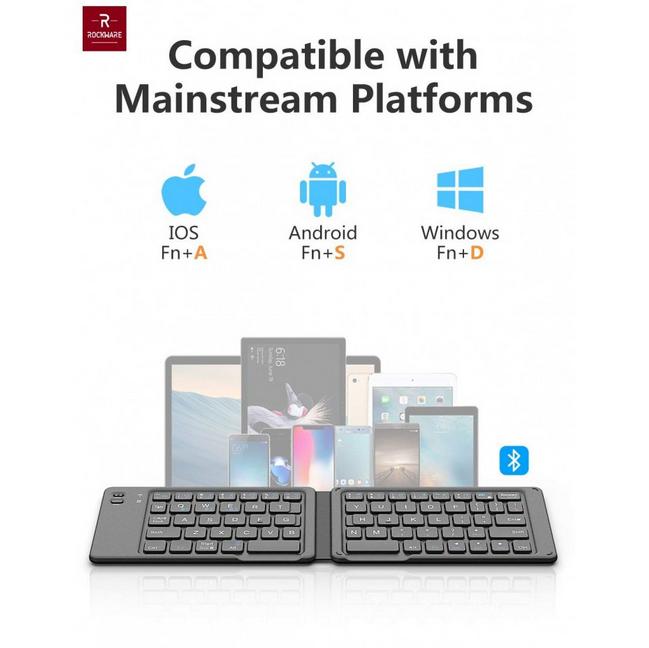 Jual Keyboard Lipat Mini Wireless Keybord Tekuk Portable Bluetooth ...