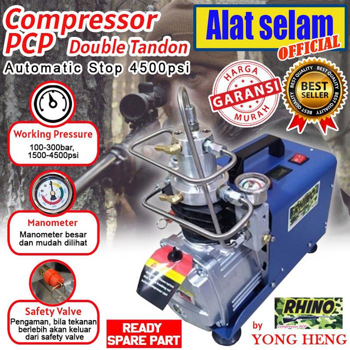 Jual Mini Compressor Kompresor Pompa PCP Rhino Yong Heng Auto Stop ...