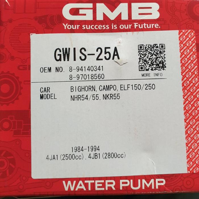 Jual WaterPump water pump panther 2.5 gmb jepang asli gwis25 gwis 25a ...