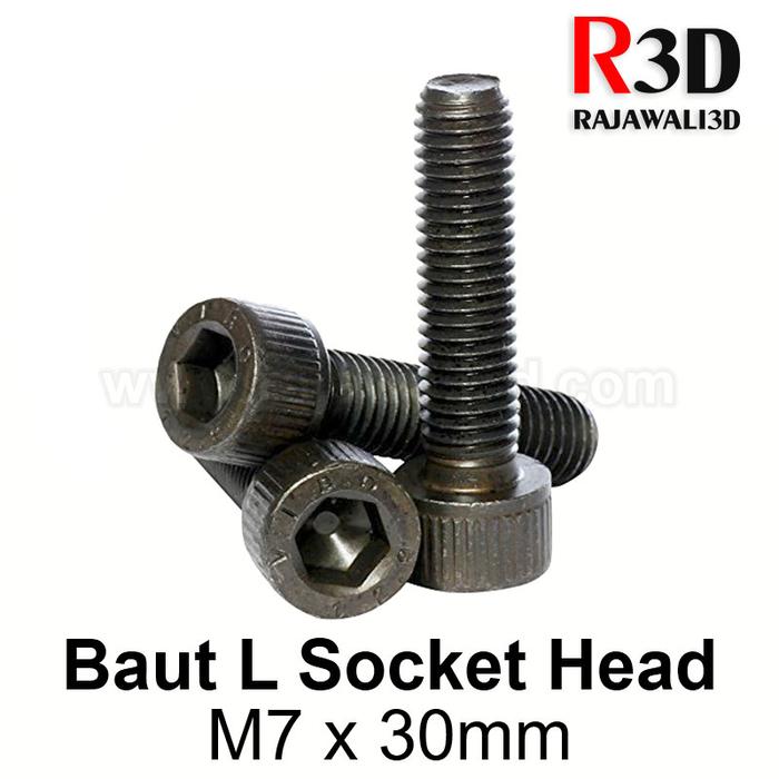 Jual Baut L Screw Socket Head Cap M7 x 30mm Satuan Per 1 pc - Kab ...
