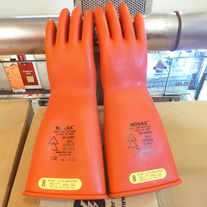 Jual Sarung Tangan Listrik Novax / Sarung Tangan Anti Setrum 20 KV ...