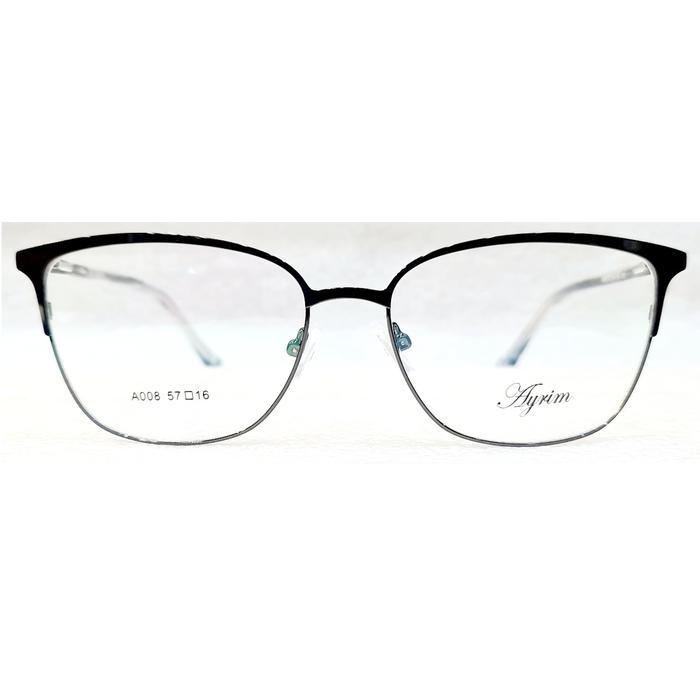 Jual frame kacamata wanita A008 C6 Black 57-16-135 pergas (ayrim ...