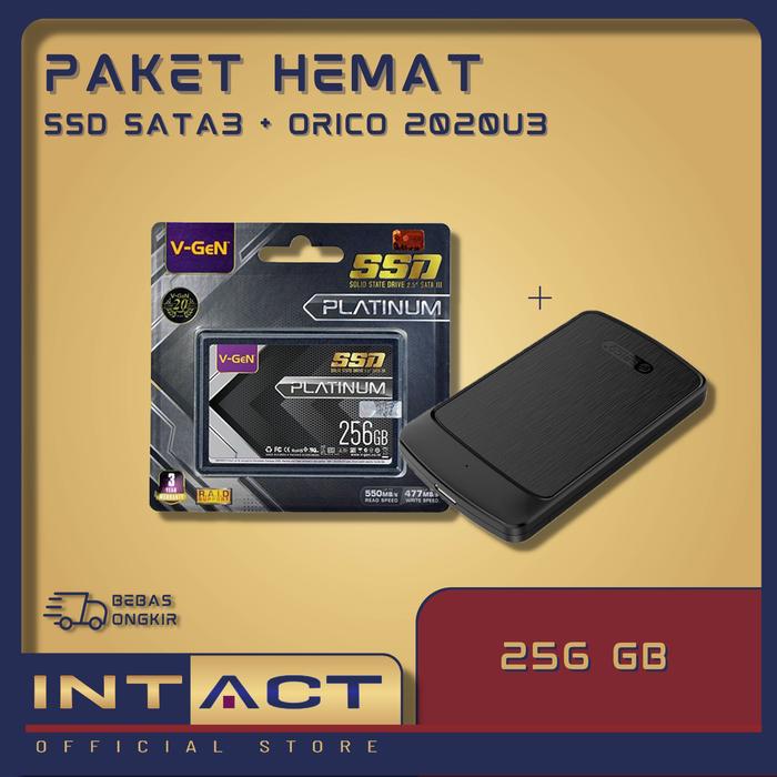 Jual Ssd Sata 3 V-gen + Hdd/ssd Enclosure Orico 2020u3 Paket - Rescue ...