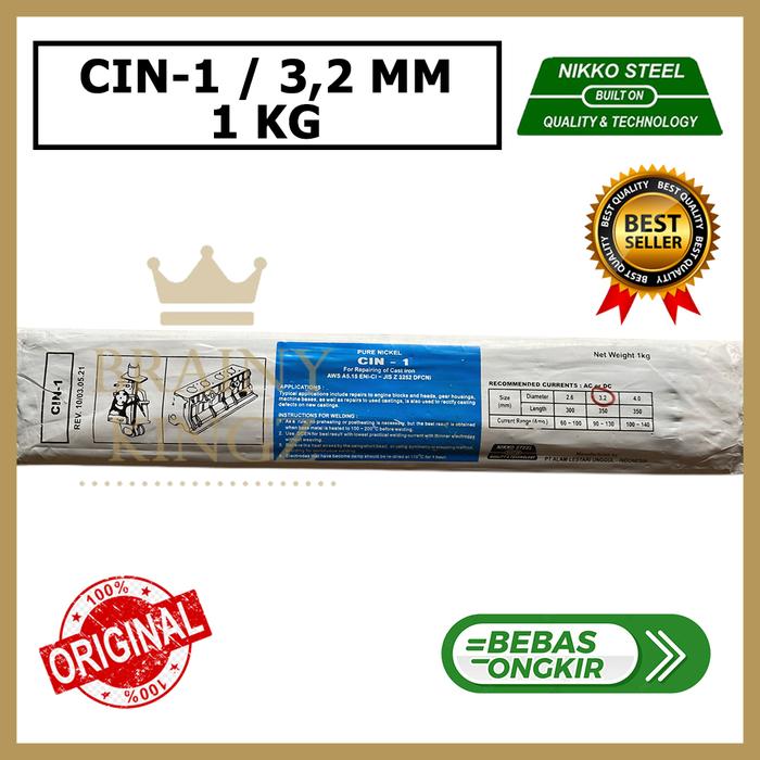 Jual Kawat Las Nikko Steel CIN 1 uk 3.2mm 1 kg - Kab. Bekasi - BRAINY KINGZ | Tokopedia