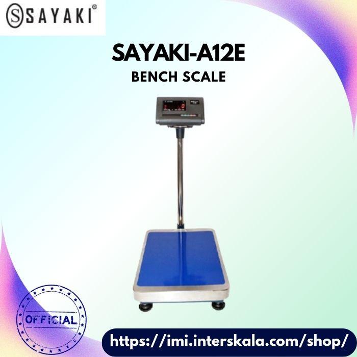 Jual TIMBANGAN DUDUK SAYAKI BENCH SCALE TYPE A12E UK 50X60CM CAP 300KG ...