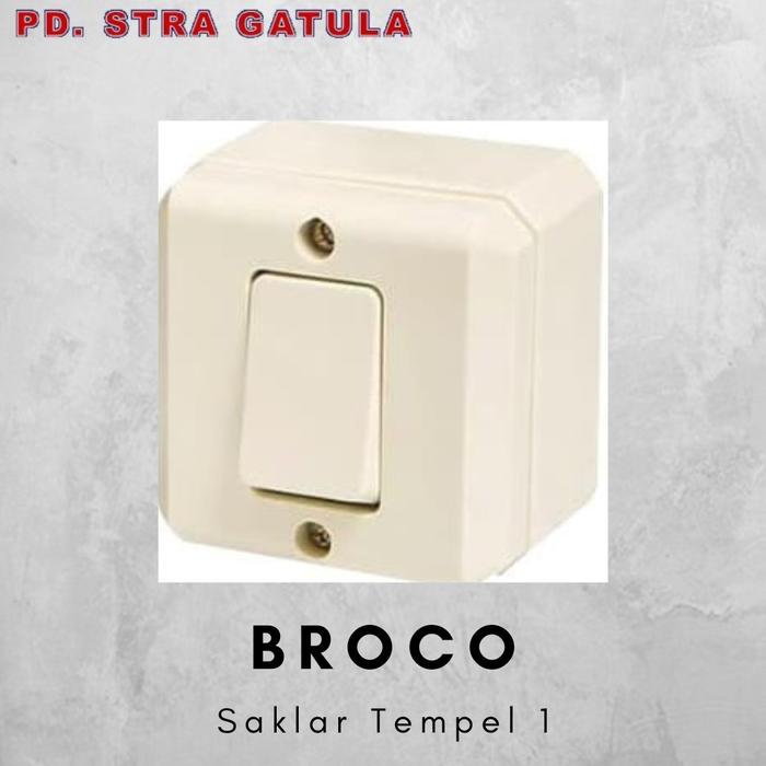 Jual Saklar Tanam/Tempel Broco - Saklar Outbow - Saklar Inbow - Tempel ...