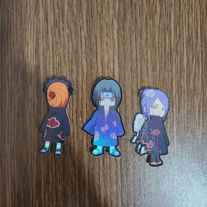 Jual Sticker Hologram Anime - PSH1422 - Naruto Akatsuki - 3pcs ...