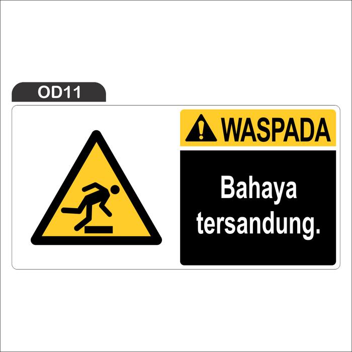 Jual RAMBU BAHAYA TERSANDUNG - L : 60x30 cm, Plat+Asahi - Kota Cimahi ...