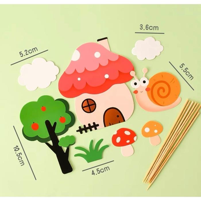 Jual CKR01 Cake Topper Kertas Rumah Jamur Hias Dekor Kue Ultah Anak - R8 - Jakarta Utara ...
