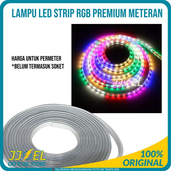 Jual Lampu LED Strip Selang RGB PREMIUM 220V Warna Warni Permeter ...