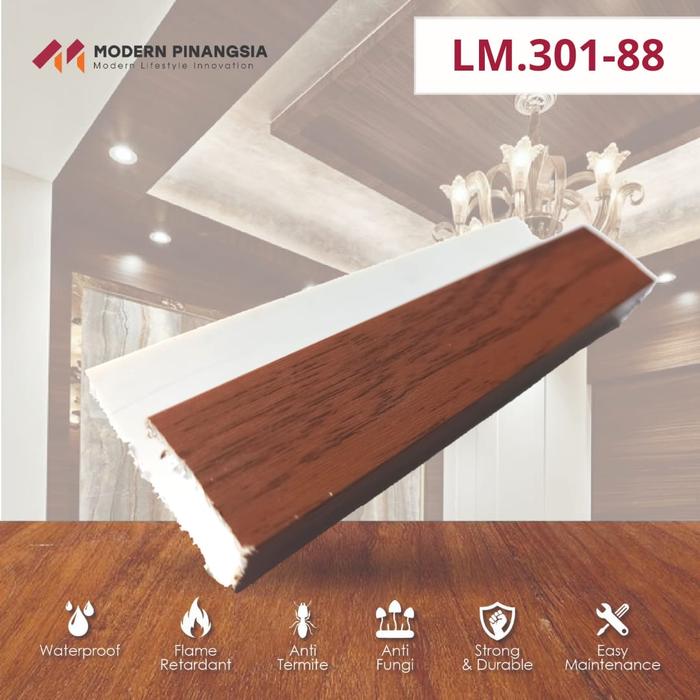 Jual List Plafon PVC Tipe LM.301-88 / Laminate / List Pinggir / List ...