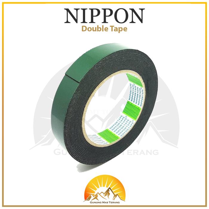 Jual Nippon Double Tape Foam 1" 24 mm 5 Meter Hijau Hitam Busa 3M Dobel ...