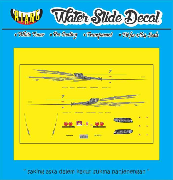 Jual Decal Waterslide Hot Wheels Fast Furious Leon Skyline R33 - Kota ...