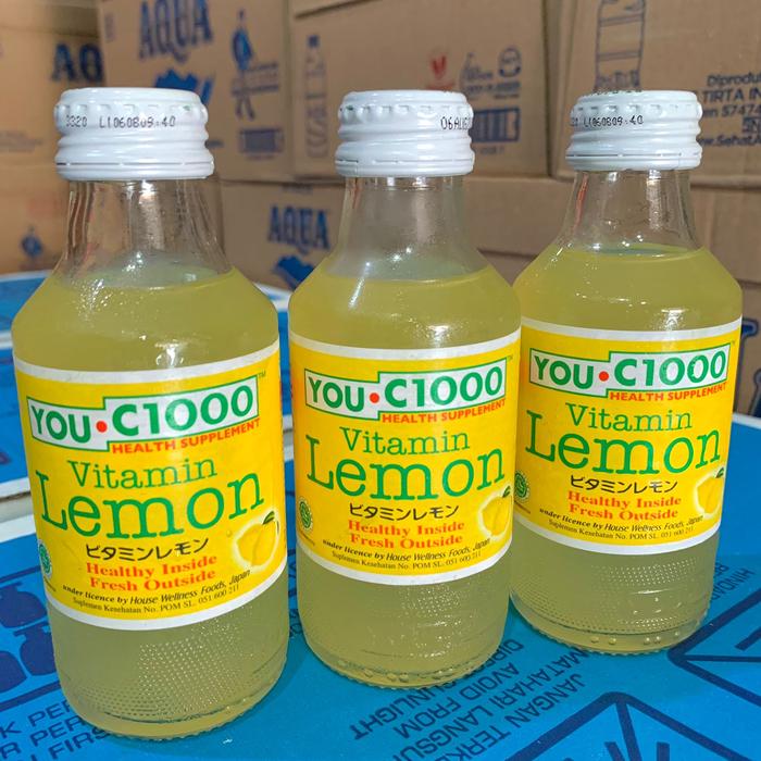 Jual You C-1000 lemon 140ml 1 dus isi 30 botol / minuman vitamin C ...