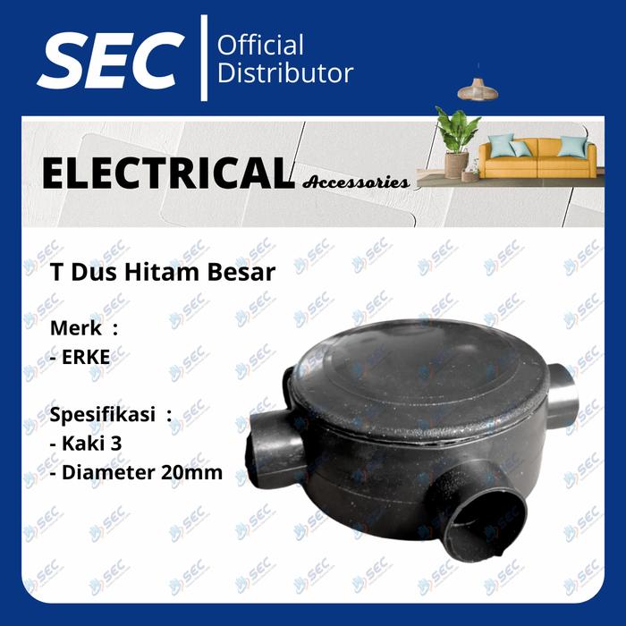 Jual T DUS TDUS TDOS TEDUS HITAM CABANG 3 20MM - Kab. Tangerang ...