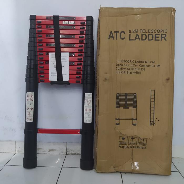 Jual ATC Tangga Ladder Telescopic 6.2m (Merah Hitam) - Kota Makassar ...