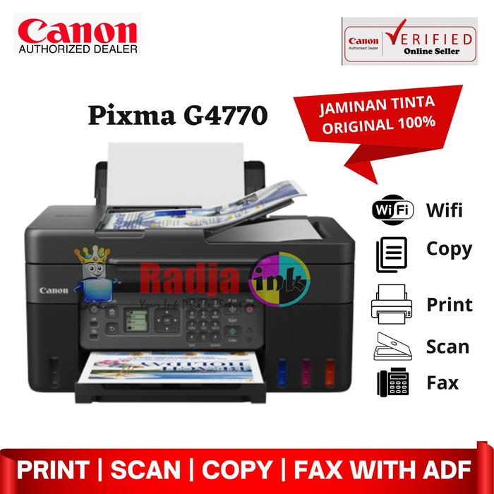 Jual Canon PIXMA G4770 - All-in-one Fax WiFi ADF Ink Tank Printer ...