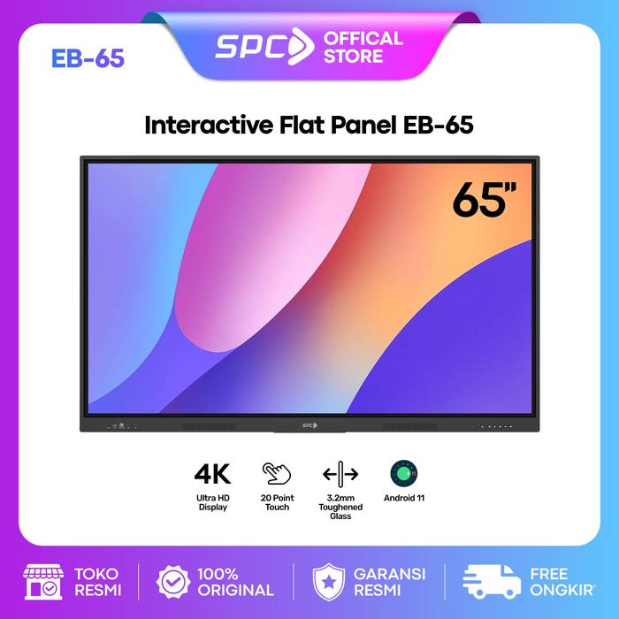 Promo SPC INTERACTIVE FLAT PANEL EB 65 inch Cicil 0% 3x - Jakarta Utara - SPC Indonesia | Tokopedia